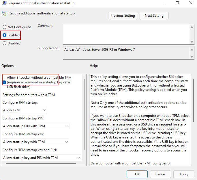 Bitlocker Hardware Encryption Microsoft Community