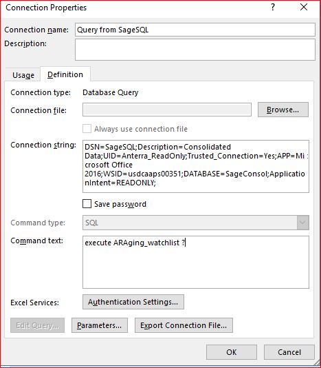 Command Text In Database Query Deleted After Editing Microsoft Community
