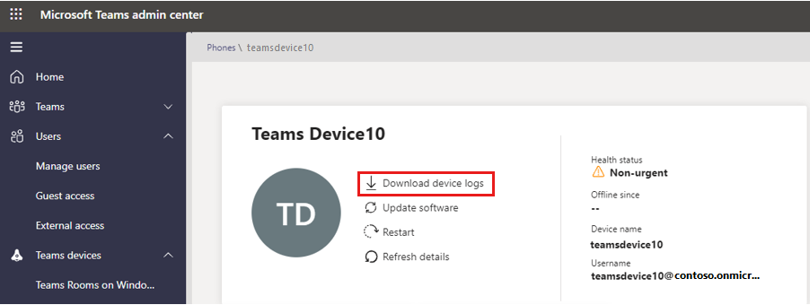 I need device logs for android MS teams. How can I get that ... I need device logs for android MS teams. How can I get that ...