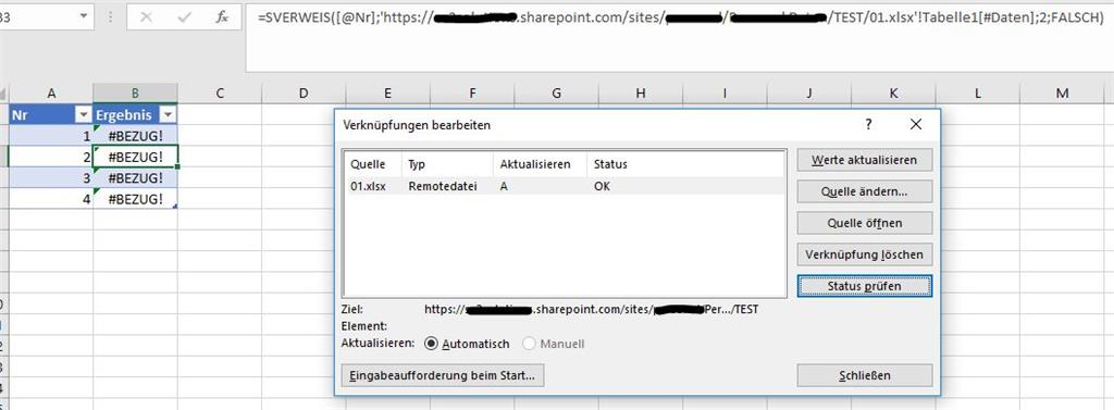 Excel External Link To A File Stored In Sharepoint Microsoft Community