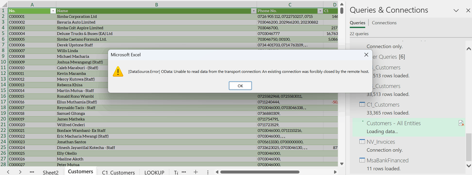 Loading Error When Merging Tables Whose Data Source Connector Is Odata Microsoft Community