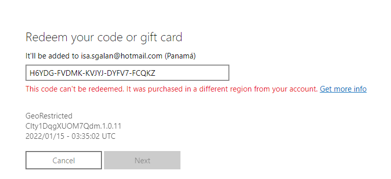 cant redeem minecraft code bought on microsoft store Microsoft Community