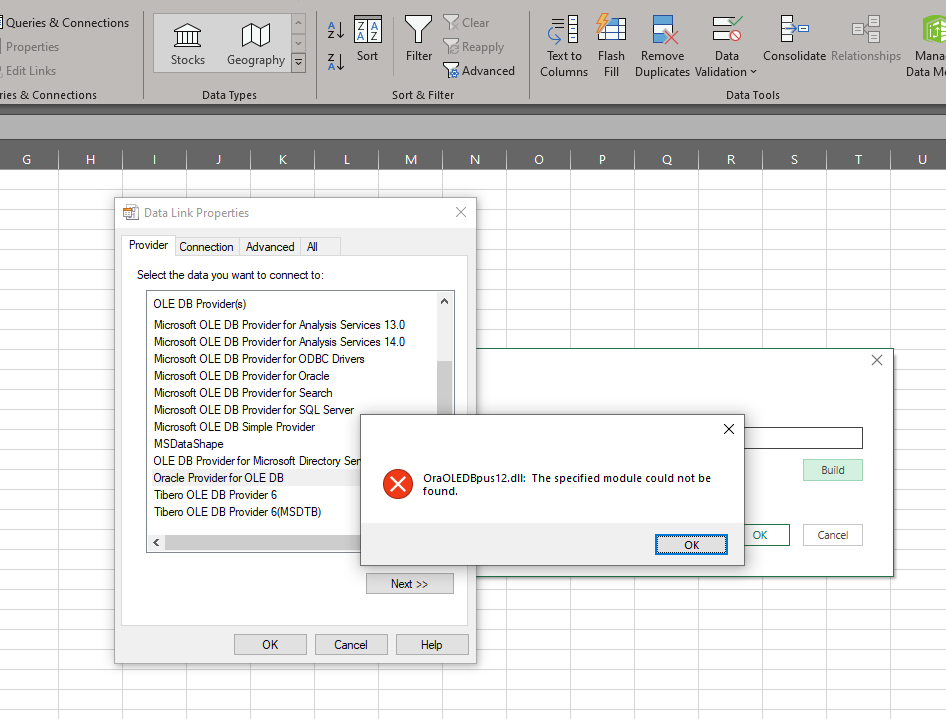 32 Bit Excel Click To Run And Oracle Oledb Microsoft Community