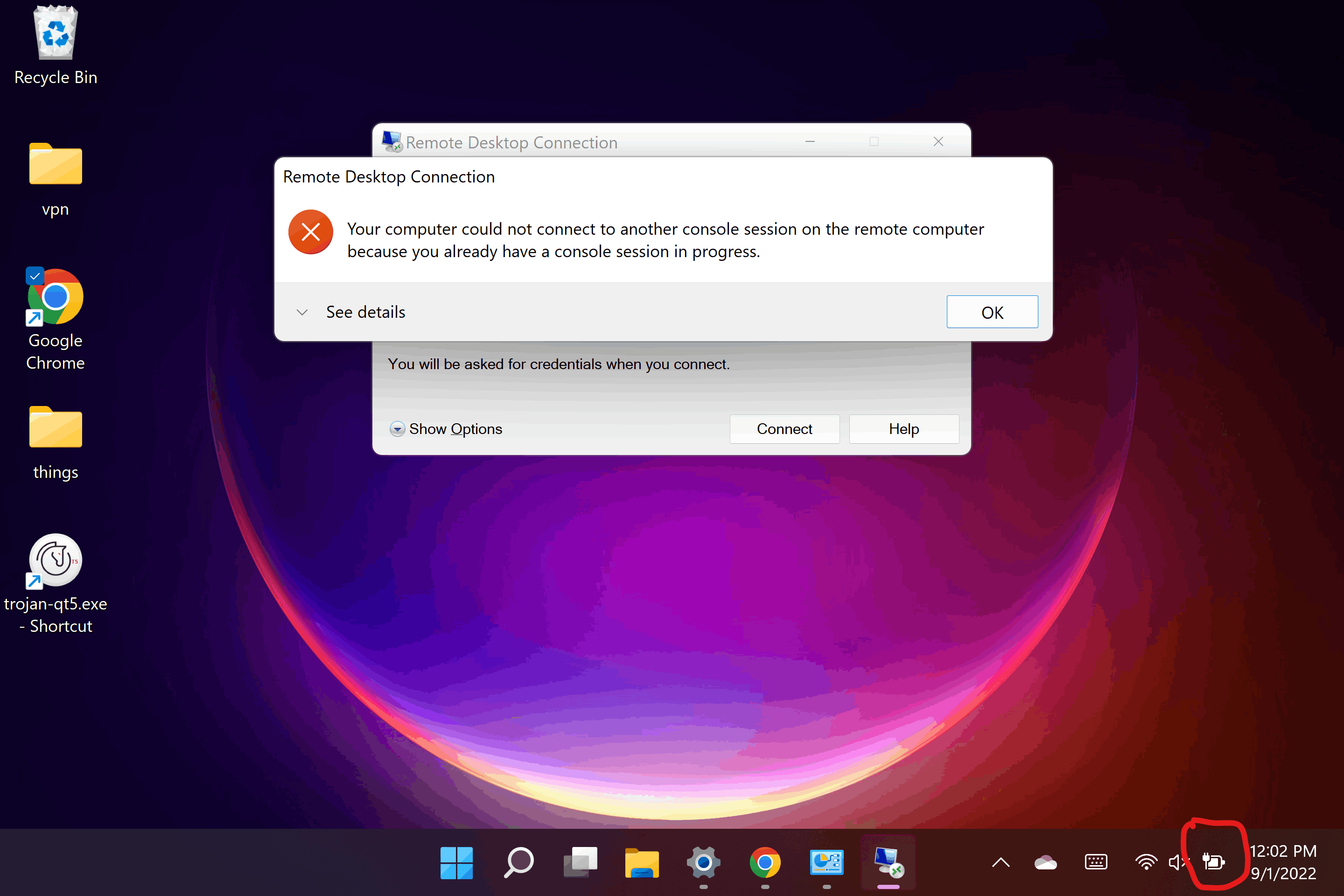 Remote Desktop Connection failed when my surface pro 8 is plugged in ... Remote Desktop Connection failed when my surface pro 8 is plugged in ...