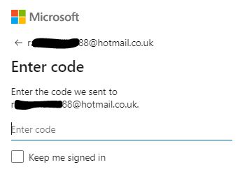 Hotmail verification code to sign in sent to the same email address Microsoft Community