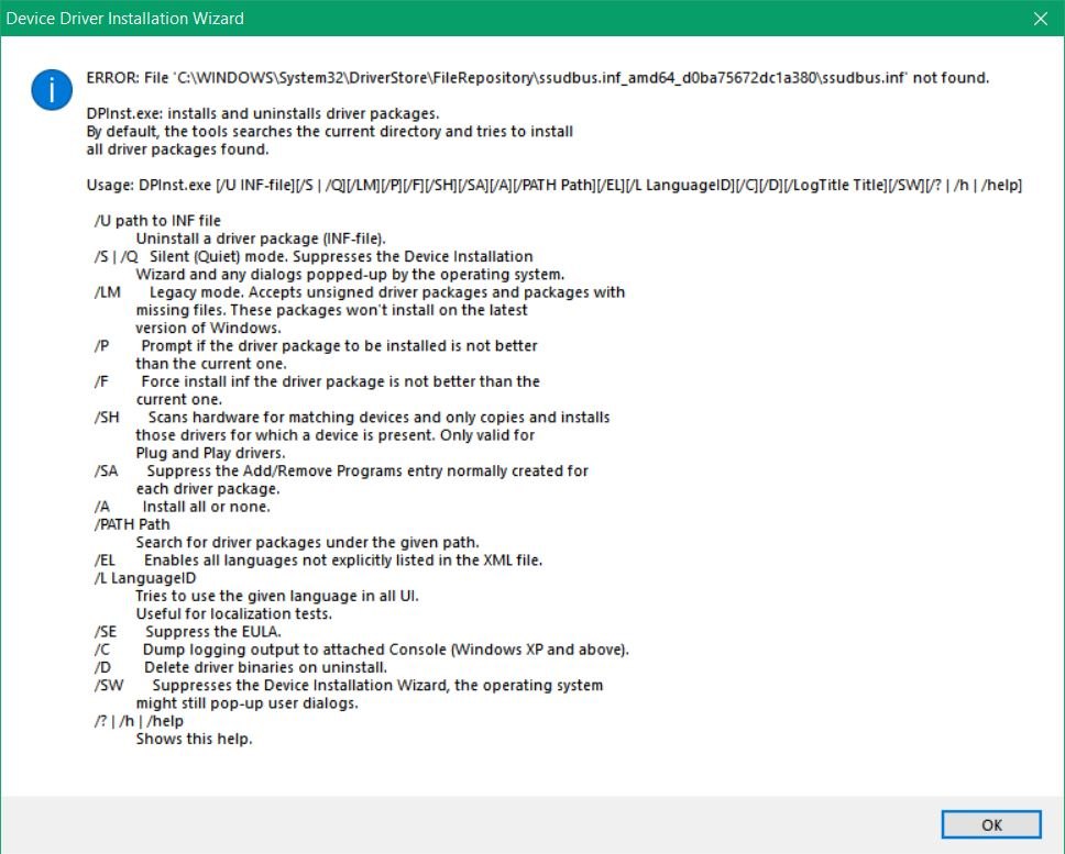 Error uninstalling Error uninstalling