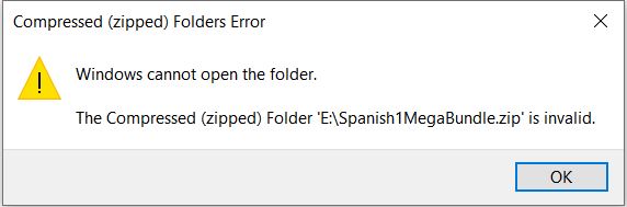 Compressed (zipped) folders Error - Microsoft Community Compressed (zipped) folders Error - Microsoft Community