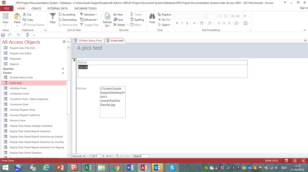 Ms Access 2013 Ole Object Does Not Display Microsoft Community