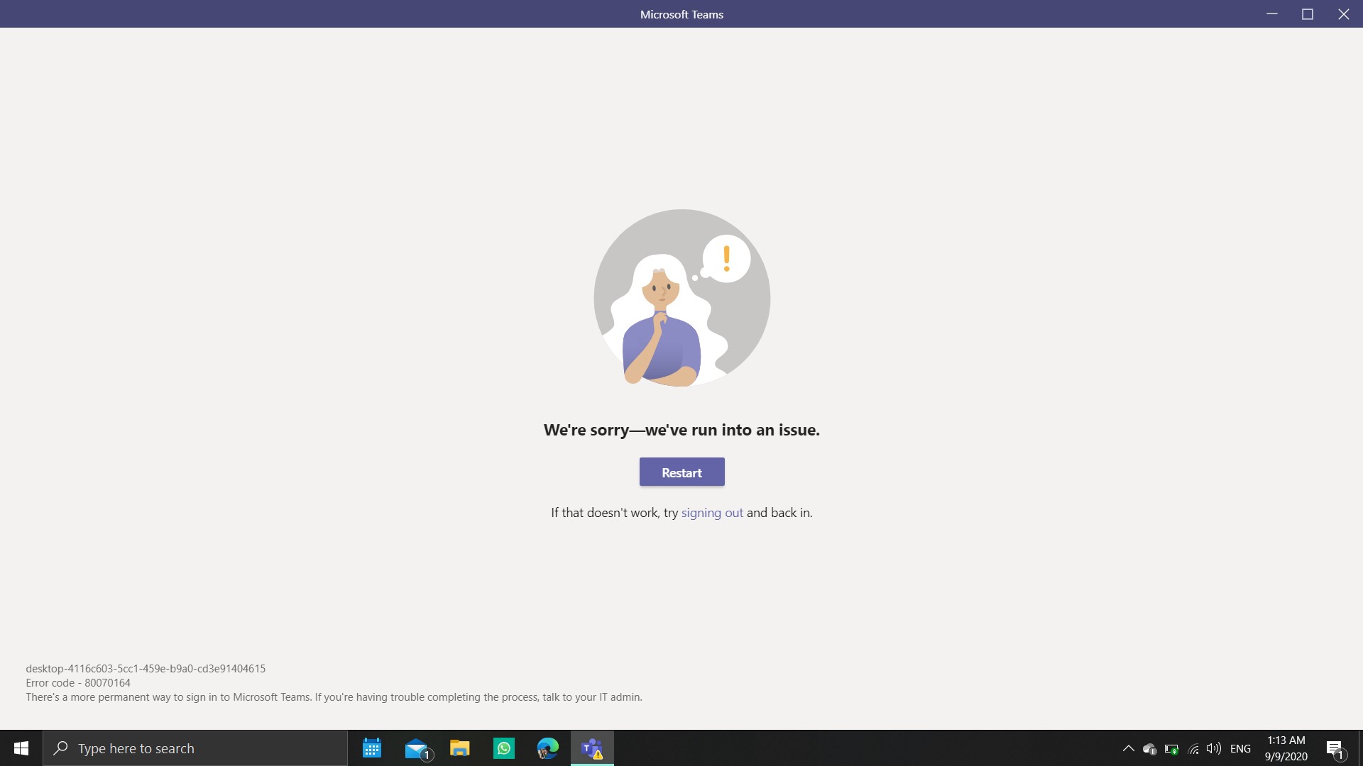 Teams Desktop App Sign In Issue - Microsoft Community Teams Desktop App Sign In Issue - Microsoft Community