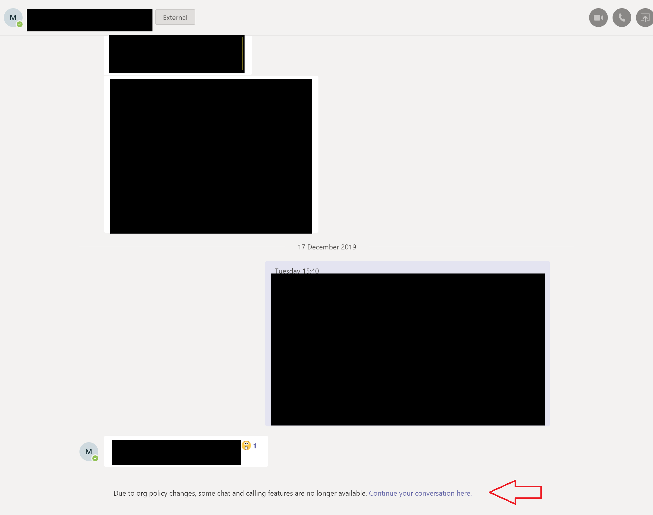 Teams Unable To Send Messages To External User External User Showing Microsoft Community