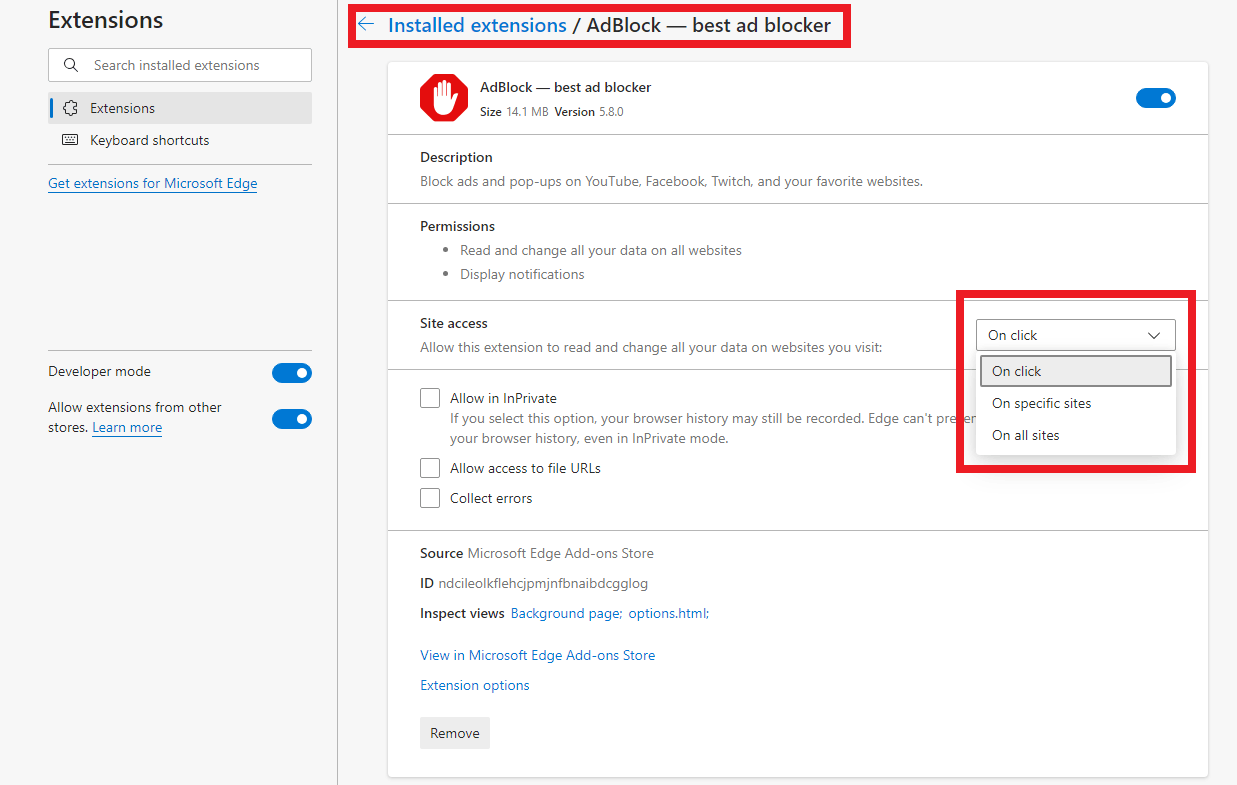 How to create adblock exception for Edge Workspace? - Microsoft Community How to create adblock exception for Edge Workspace? - Microsoft Community