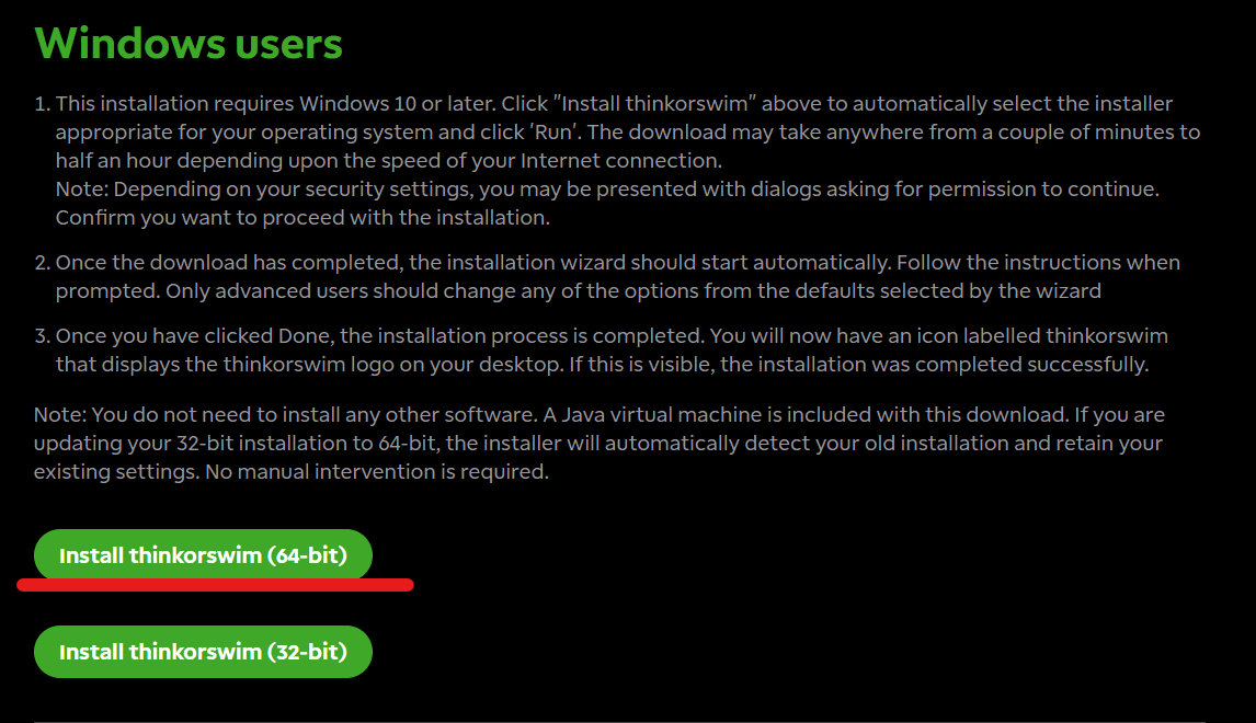 Only Get This Error Code When I Try To Run Thinkorswim On Td Microsoft Community