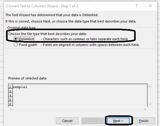 Why Isnt Excel 2016 Parsing This Text Into Different Columns Microsoft Community