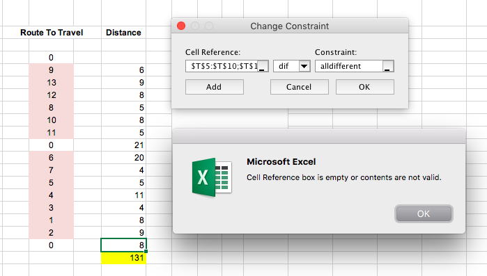 Solver Constraint Cell Reference Broken Microsoft Community