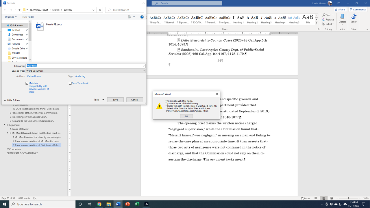 Error This Not A Valid File Name Microsoft Community