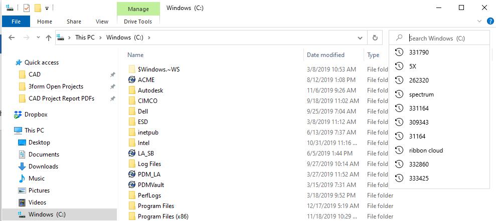 Missing search tab - File Explorer (Windows 10 - 1909) - Microsoft ... Missing search tab - File Explorer (Windows 10 - 1909) - Microsoft ...