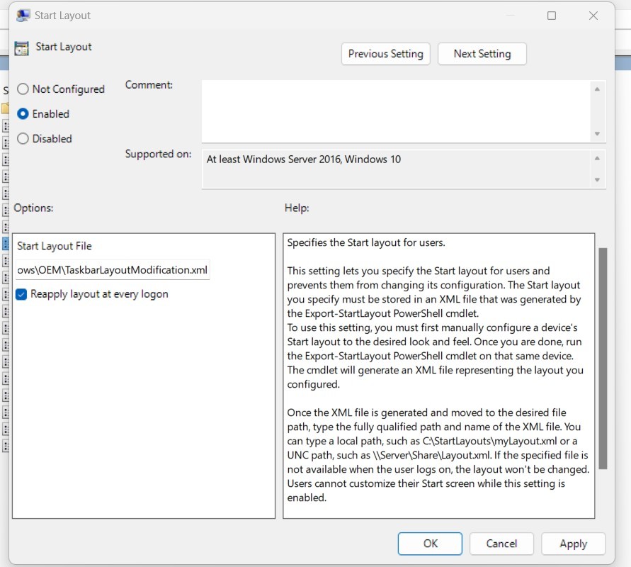 How To Create Taskbar Layoutmodification Xml File And Add Important Microsoft Community