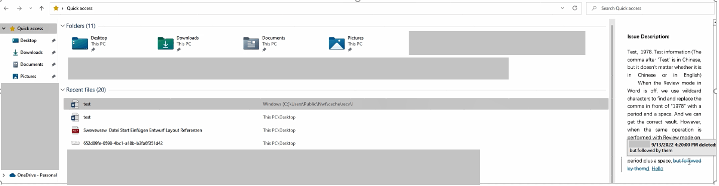 Preview Pane Not Showing Comments On Word Documents Microsoft Community