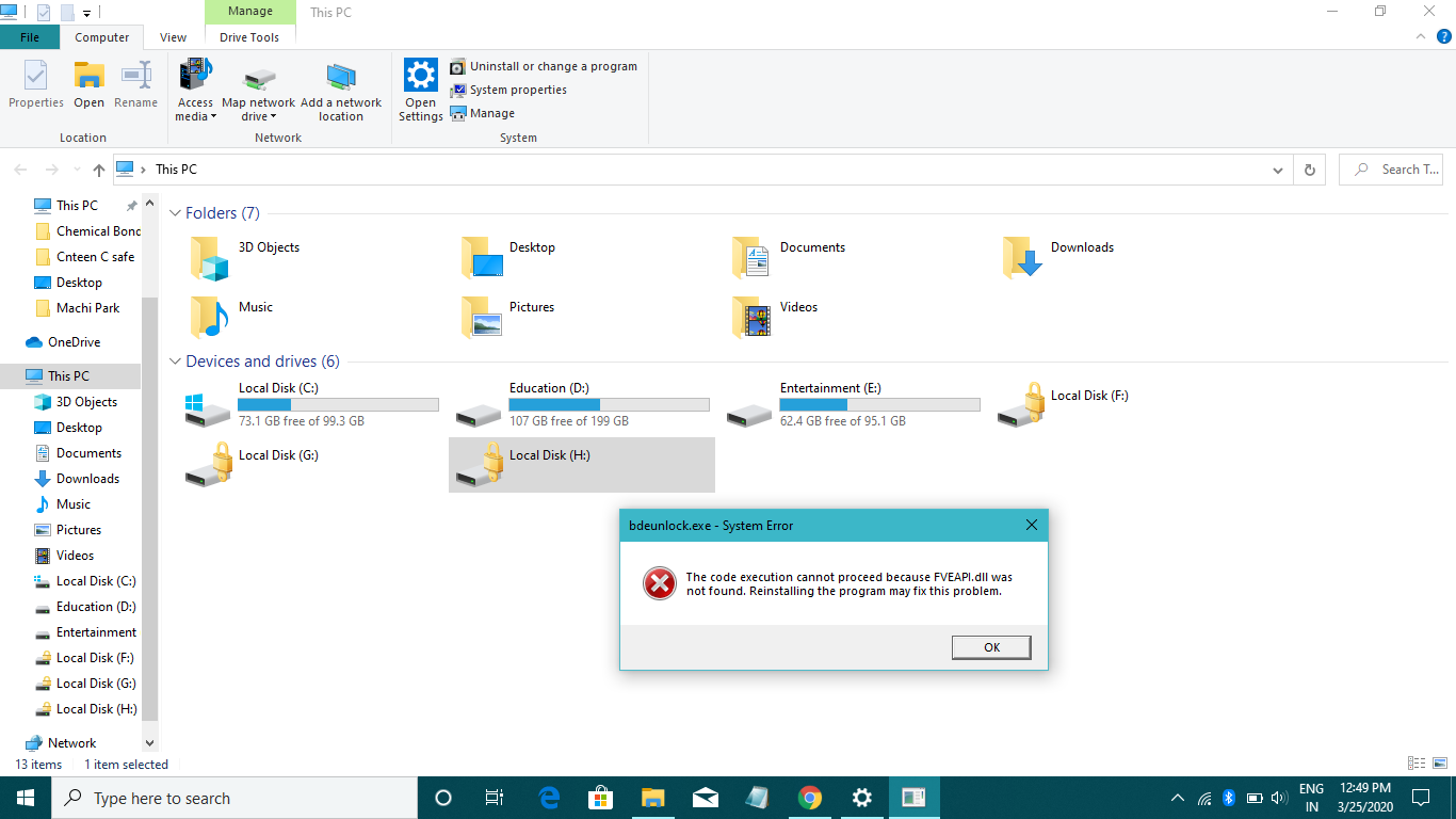 Bitlocker Encrypted Drive Access Denied Microsoft Community