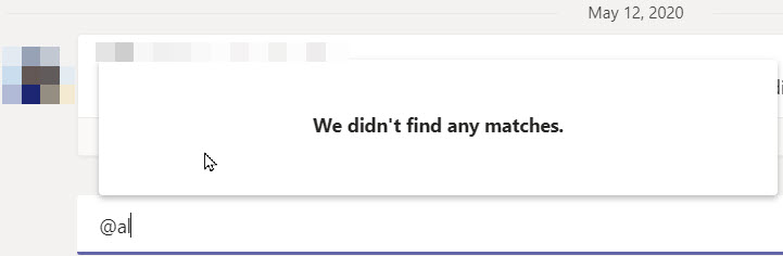 How to use @mentions in a channel, for someone who is on the team, but ... How to use @mentions in a channel, for someone who is on the team, but ...