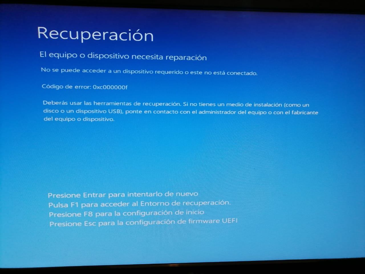 Error al iniciar Windows 10 - Microsoft Community Error al iniciar Windows 10 - Microsoft Community