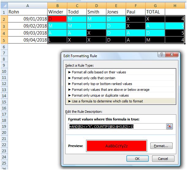 Conditional Formatting - with exceptions - Microsoft Community Conditional Formatting - with exceptions - Microsoft Community