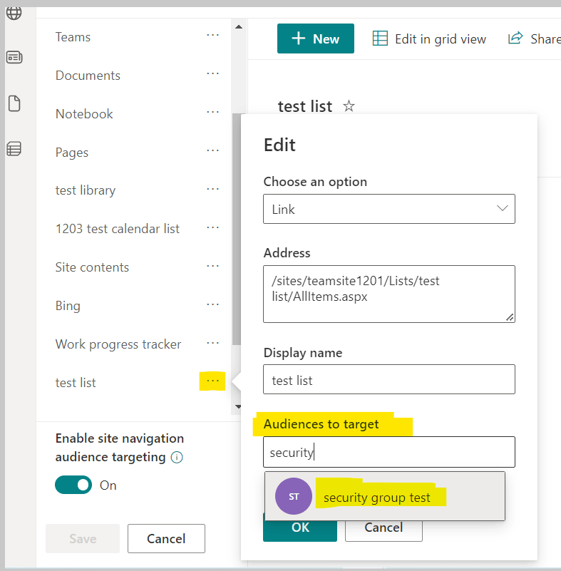 Security Group For Audience Targeting In Sharepoint Online Microsoft Community
