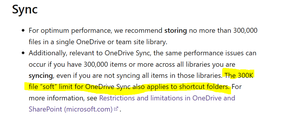 Do OneDrive sync limitations apply to folders added as shortcuts ... Do OneDrive sync limitations apply to folders added as shortcuts ...