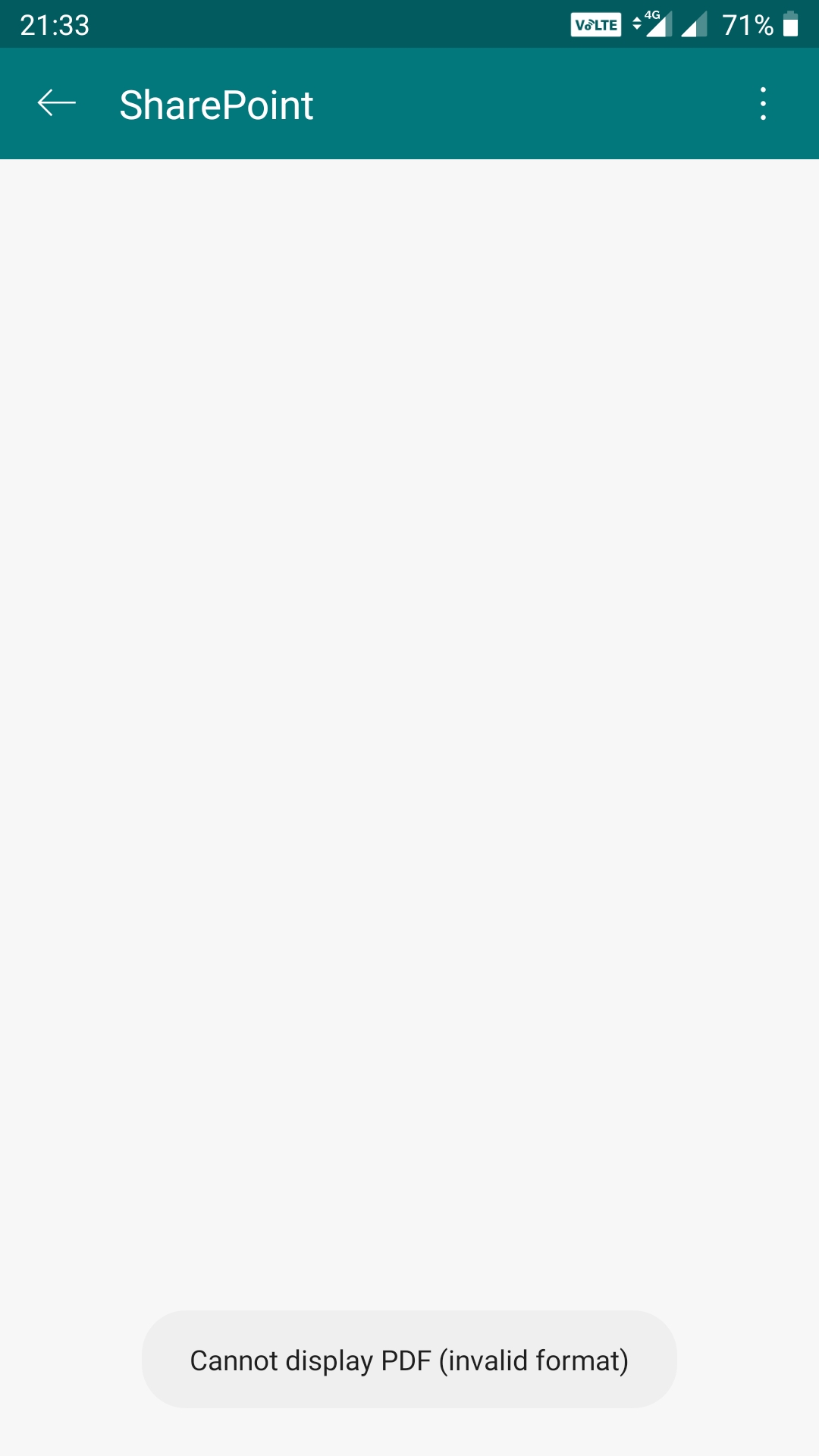 Unable open pdf file in Android Sharepoint app - Microsoft Community Unable open pdf file in Android Sharepoint app - Microsoft Community