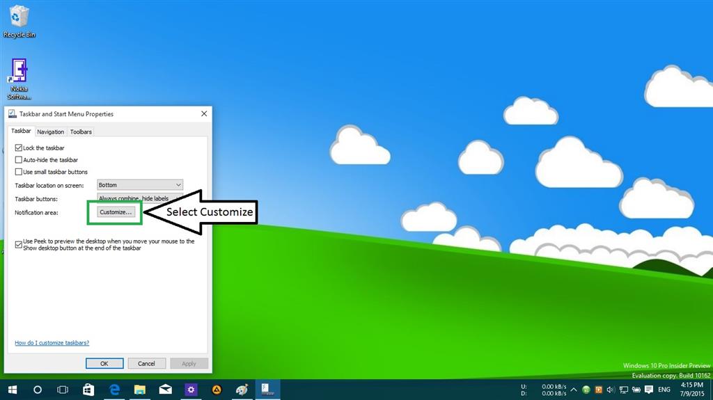 Build 10162 - Customize System Tray - Microsoft Community Build 10162 - Customize System Tray - Microsoft Community