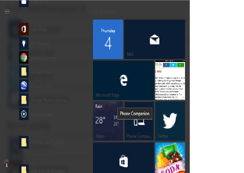 Start Menu Is Not Displaying Correctly Microsoft Community
