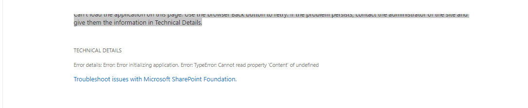 Spfx Webpart Error Initializing Application After Refreshing Page Microsoft Community
