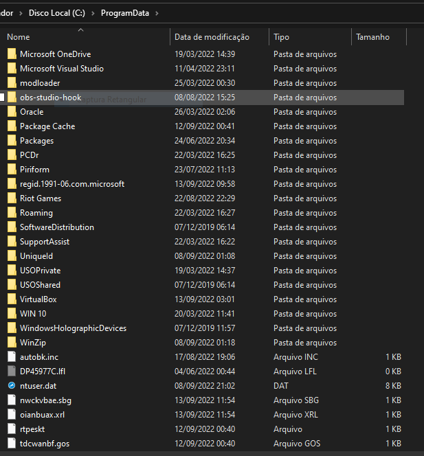 O Que São Esses Arquivos Em C Programdata [windows 10] Microsoft Community