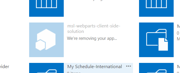 Sharepoint Online Cannot Remove App Instance From Site Content