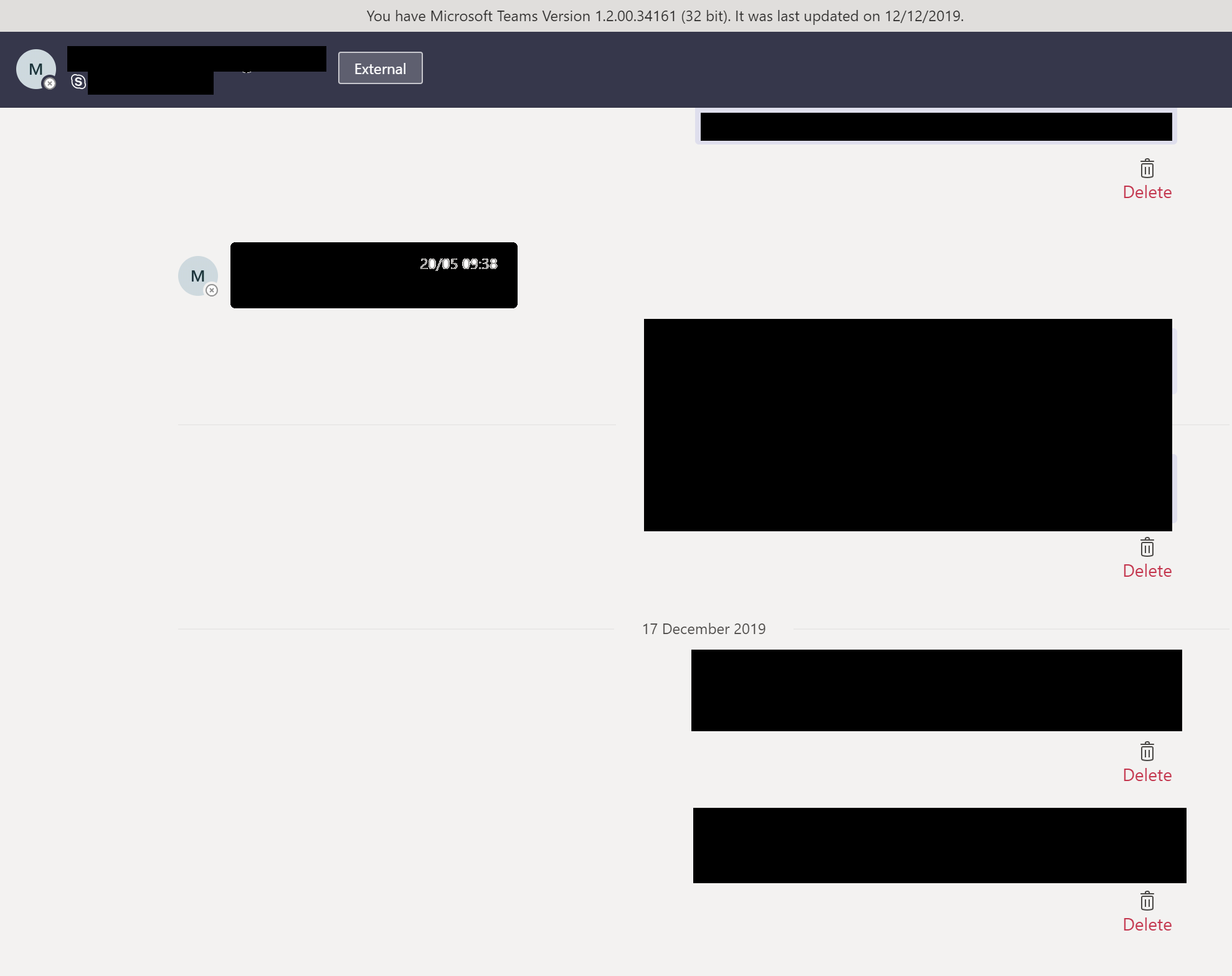 Teams Unable To Send Messages To External User External User Showing Microsoft Community