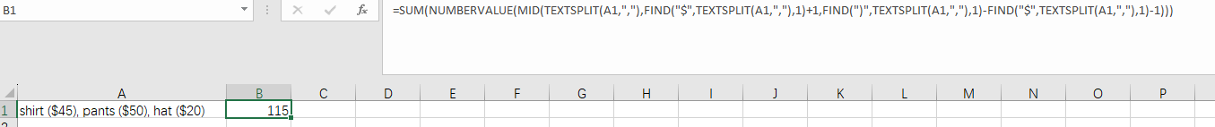 How To Sum All Numbers Found Within A Text Cell In Excel Microsoft Community