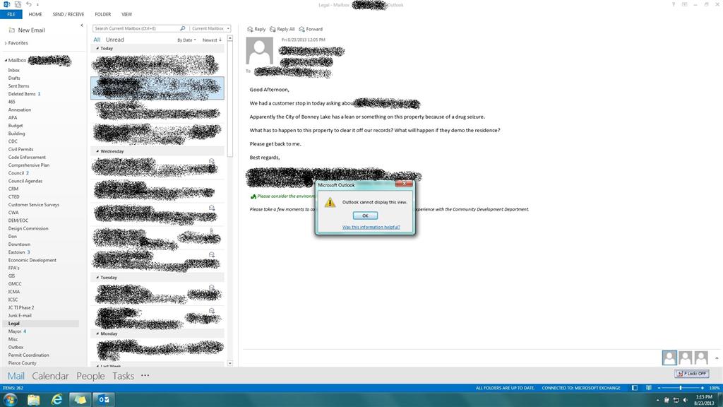 Outlook 2013 Error: Outlook Cannot Display This View - Microsoft Community Outlook 2013 Error: Outlook Cannot Display This View - Microsoft Community