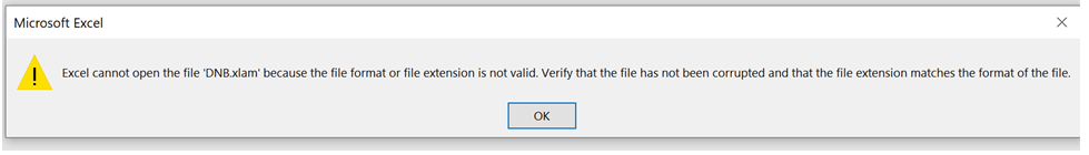 Excel Xlam File Problems With Excel 365 Microsoft Community