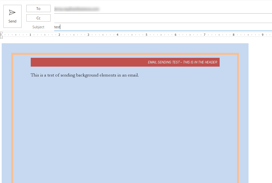 Why do borders, headers and footers disappear when I send emails in MW ... Why do borders, headers and footers disappear when I send emails in MW ...