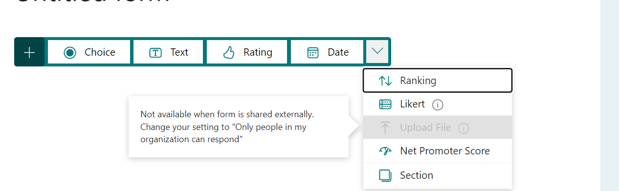 External Users Need To Add Attachments Using Microsoft Forms Microsoft Community