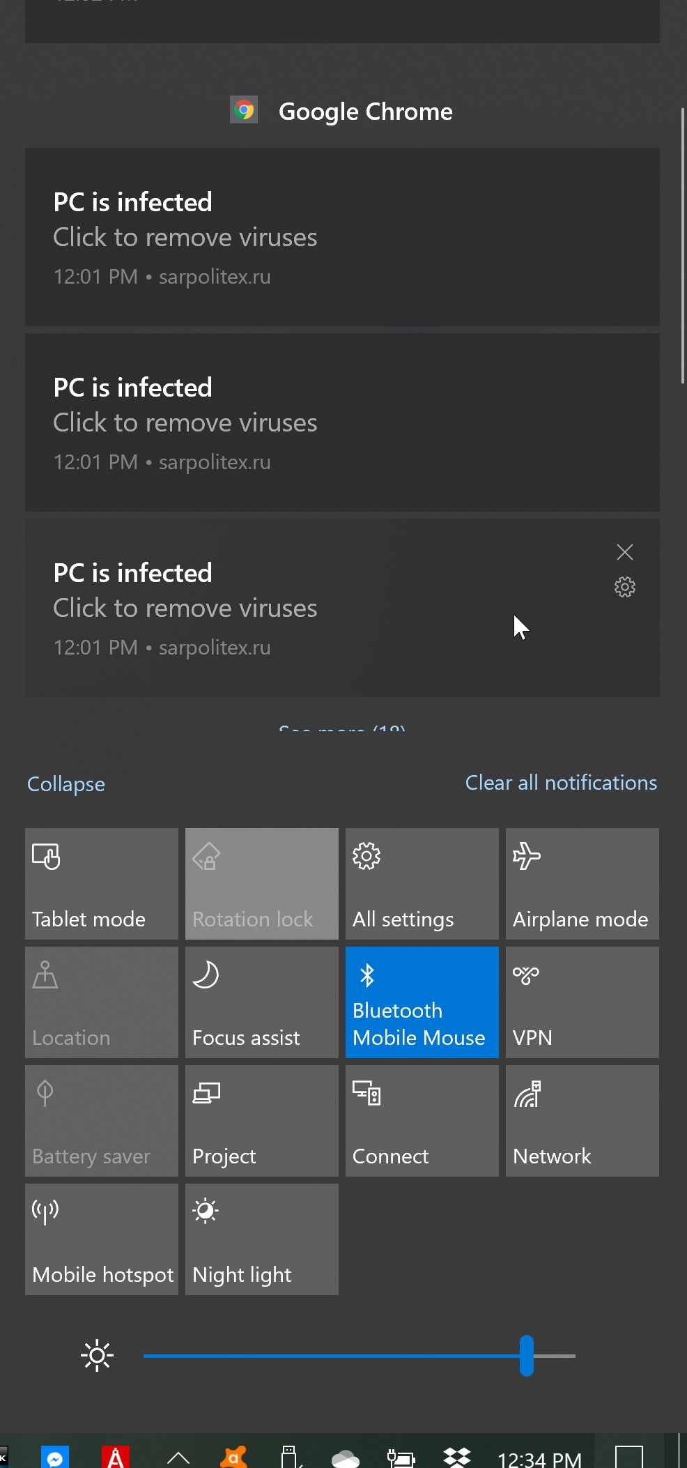 Windows 10 notifications: PC is infected; Click to remove - Microsoft ... Windows 10 notifications: PC is infected; Click to remove - Microsoft ...