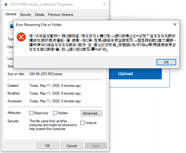 Error Renaming file or folder error pops up in chinese? - Microsoft ... Error Renaming file or folder error pops up in chinese? - Microsoft ...