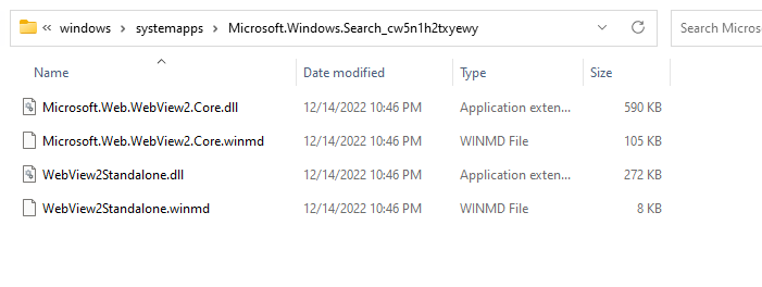 Missing Appxmanifest Xml File For Microsoft Windows Search Microsoft Community