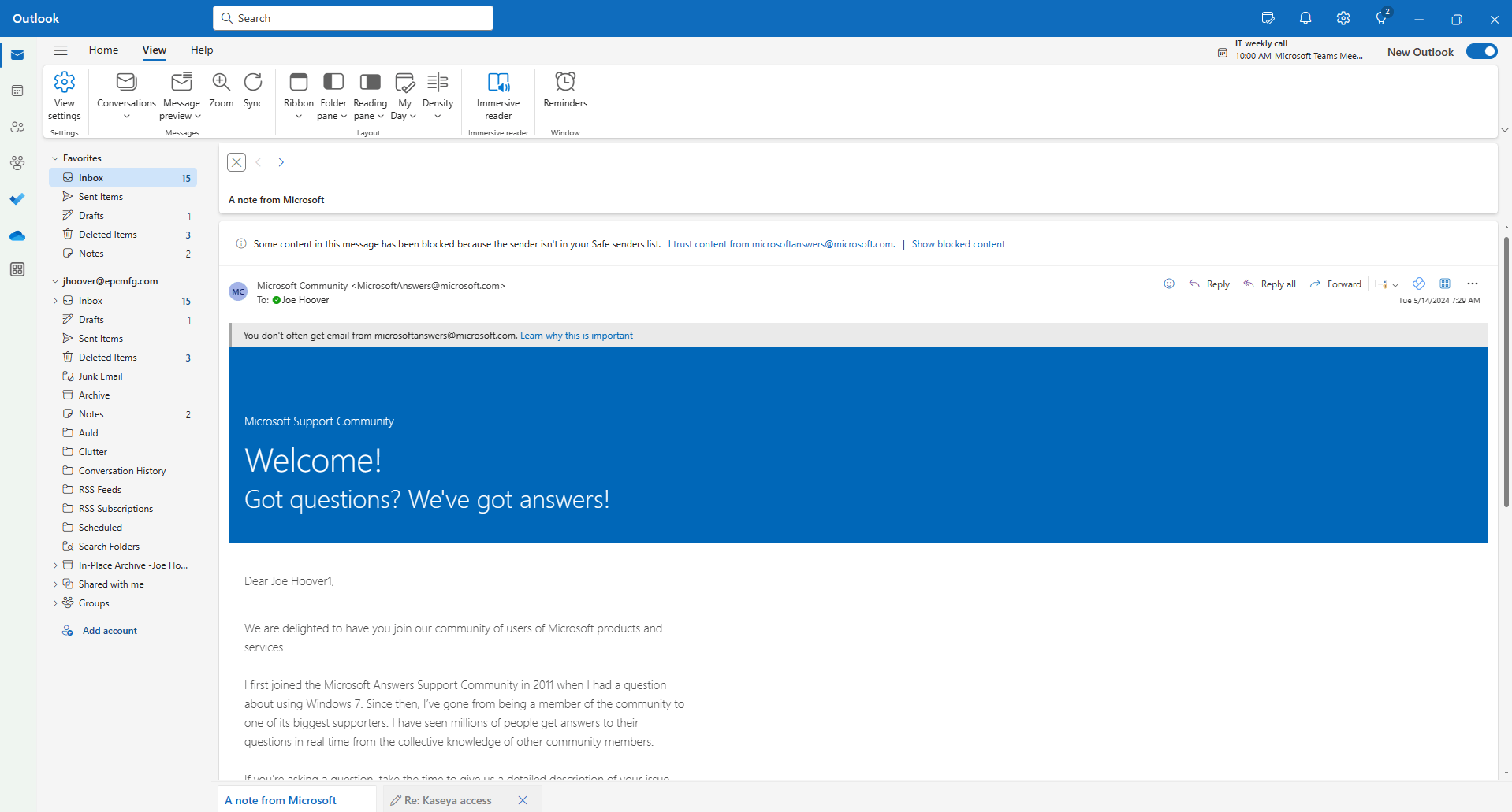 How to Disable single click to open email in New Outlook? - Microsoft ... How to Disable single click to open email in New Outlook? - Microsoft ...