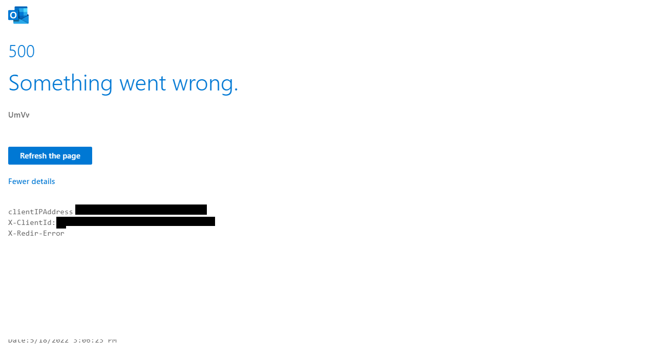 Microsoft Bookings Cannot Access Page Error Code 500 Something Microsoft Community