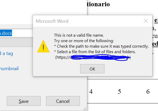 This Is Not A Valid File Name Error Message Microsoft Community