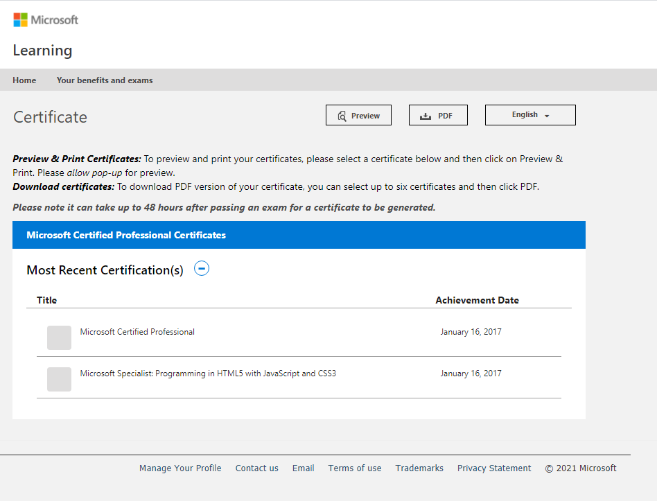 70-483: Programming in C# certificate not available - Training ... 70-483: Programming in C# certificate not available - Training ...