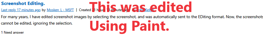 Screenshot Editing Microsoft Community
