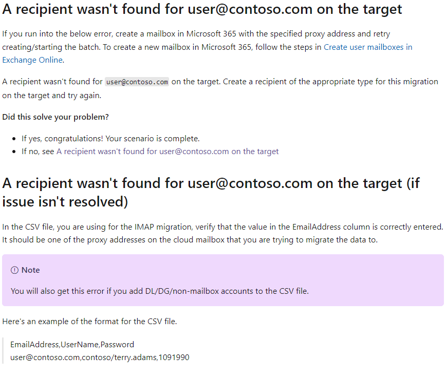 Error Migration Migration Microsoft Community