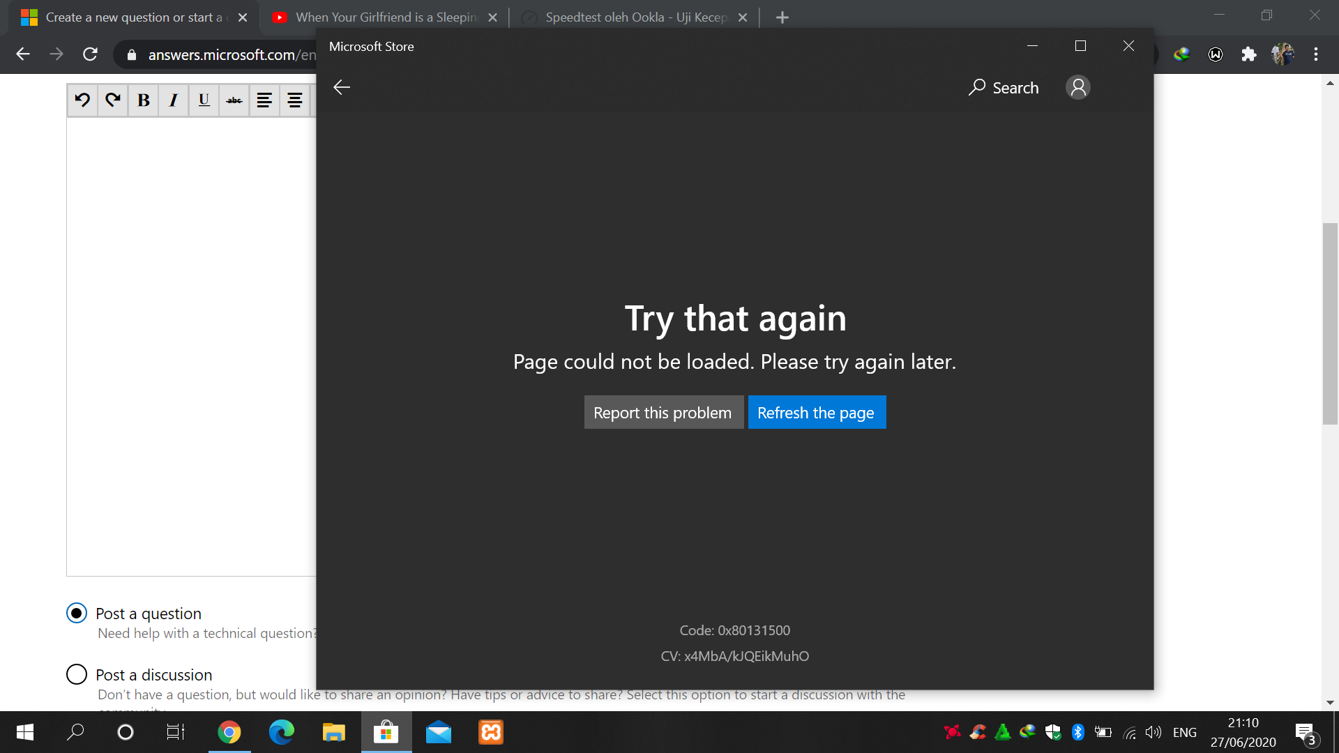 Microsoft Store can't open - Microsoft Community Microsoft Store can't open - Microsoft Community